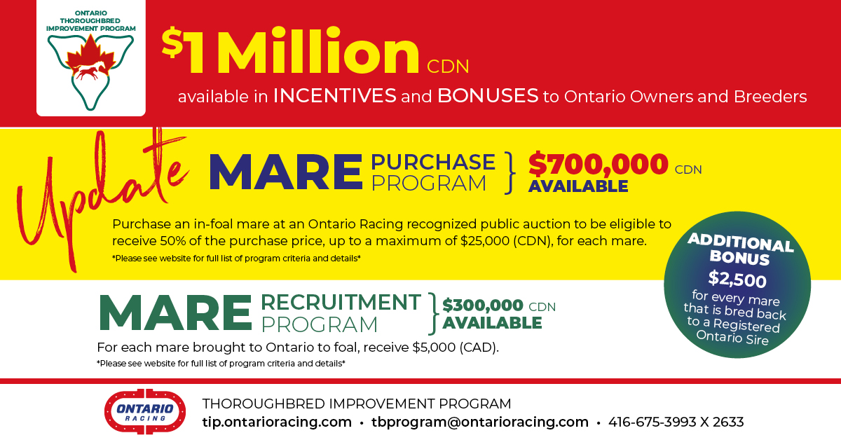 Ontario's Successful MPP Receives Funding Boost - Ontario Racing